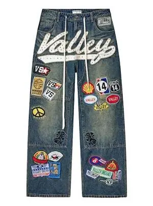VALE FOREVER 1980's Carpenter Denim Pant - Blue Denim