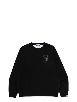 A BATHING APE X Ukiyoe 2 Crewneck Sweatshirt - Black