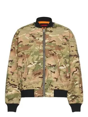 PLEASURES Gem Reversible Bomber Jacket - Camo
