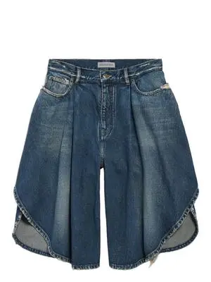 Balenciaga Tulip Bermuda Jeans - Blue