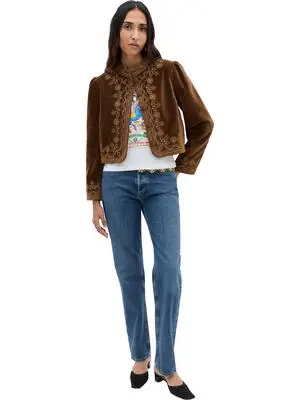 RIXO RIXO Denver Soutache Embroidered Jacket