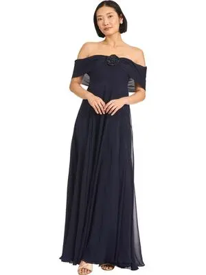 Sachin & Babi Embellished Off-the-shoulder Gown - Midnight