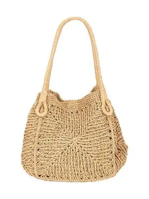 L*Space Paloma Beach Raffia Tote - Tan