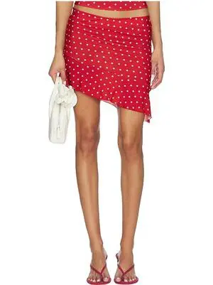 BELLA VENICE X Revolve Harley Skirt - Red