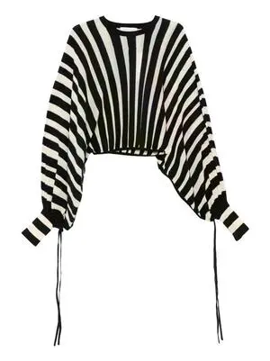 ZIMMERMANN Striped Balloon-Sleeve Top