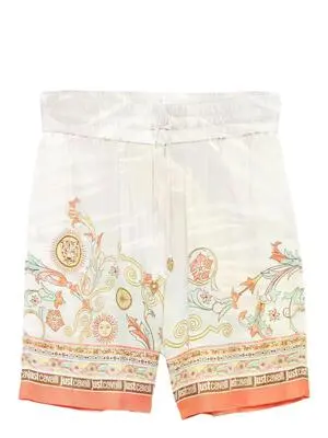 Just Cavalli Drawstring Shorts - Neutrals