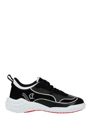 CHRISTIAN LOUBOUTIN Mara Embroidered Sneakers - Black