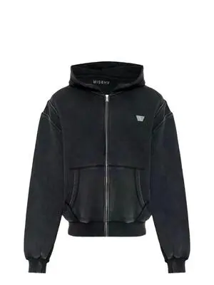 MISBHV Hooded Zip Up - Black