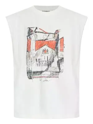 MISBHV Graphic Sleeveless T-shirt - White