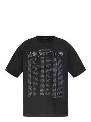 MISBHV Infinite Secret Tour Print T-shirt - Black