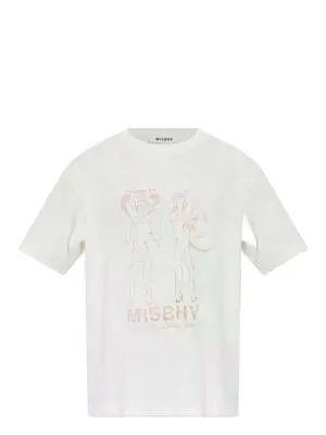 MISBHV Graphic Print T-shirt - Neutrals
