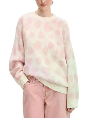 Hugo Heart-motif Sweater - Neutrals