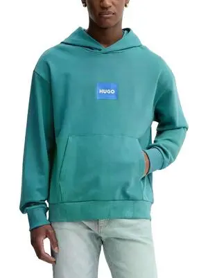 Hugo Hoodie With Patch Detail - Blue