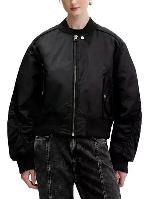 Hugo Ferida Zipped Bomber Jacket - Black