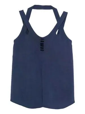 Emporio Armani Buttoned Top - Blue