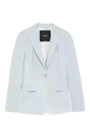 Pinko Notched Lapels Single-breasted Blazer - Blue