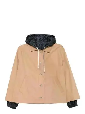 Herno Hooded Buttoned Jacket - Neutrals