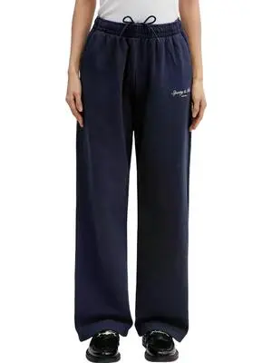 SPORTY & RICH Drawstring-waist Track Pants - Blue