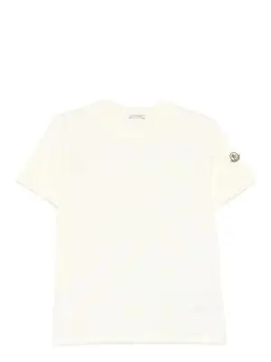 Moncler Logo Patch T-shirt - Neutrals