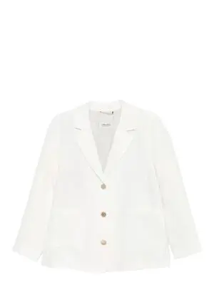 Max Mara Linen Jacket - White