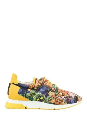 THE ARTISTYLIST Printed Low-top Sneakers - Orange