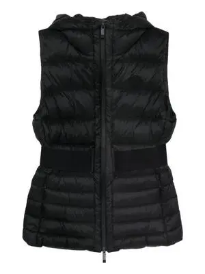 Moncler Hooded Panelled Jacket - Black