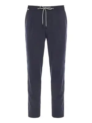 Corneliani Drawstring Trousers - Blue