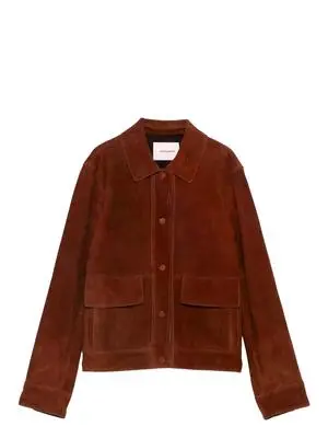 YVES SALOMON Flap-pocket Jacket - Brown