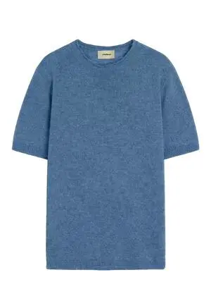 A PAPER KID Knitted T-shirt - Blue