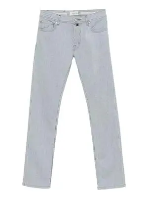 JACOB COHEN Striped Five-Pocket Jeans