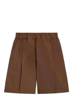 A PAPER KID Patch-pocket Shorts - Brown