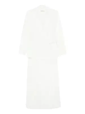 Simkhai Alexandra Pleated Blazer Dress - White