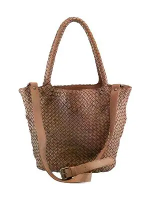 Officine Creative Oc Class 072 Woven Leather Bag - Brown