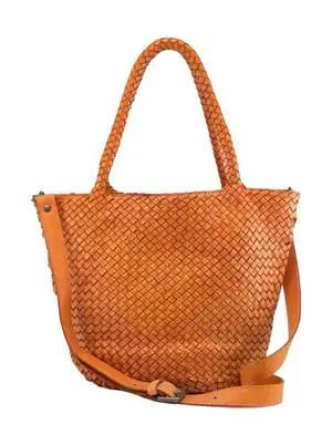 Officine Creative Class 072 Woven Leather Bag - Orange
