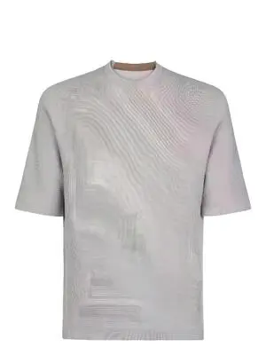 Sease Textured Short-sleeve T-shirt - Grey