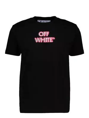 Off-White Emotion Neon Slim T-shirt - Black