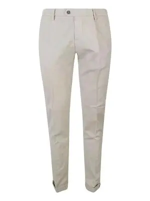 MASON'S Milano City Cuffed Trousers - Neutrals
