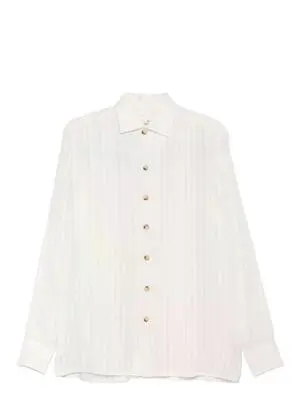 ALESSANDRO GHERARDI Striped Button Shirt - Neutrals