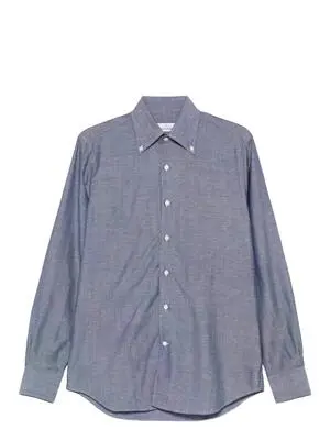 ALESSANDRO GHERARDI Button Collar Shirt - Blue