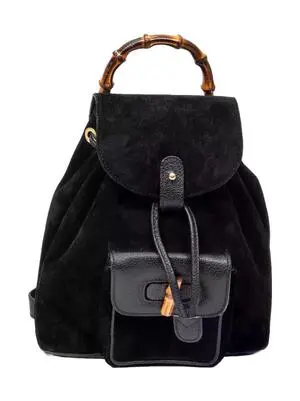 Gucci Mini Bamboo Backpack - Black