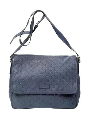 Gucci Guccissima Shoulder Bag - Blue