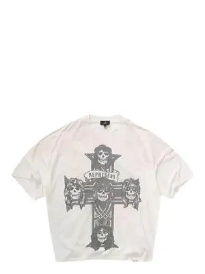 REPRESENT Guns N' Roses Cross Graphic T-shirt - Neutrals