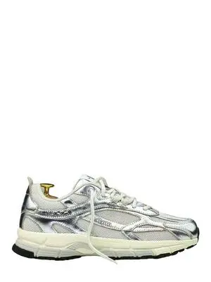 MERCER Re-run Panelled Metallic Sneakers - Silver