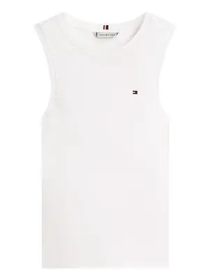 Tommy Hilfiger Logo-detail Sleeveless Top - White