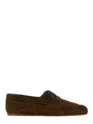 Dsquared2 College Suede Boat Shoes - Brown