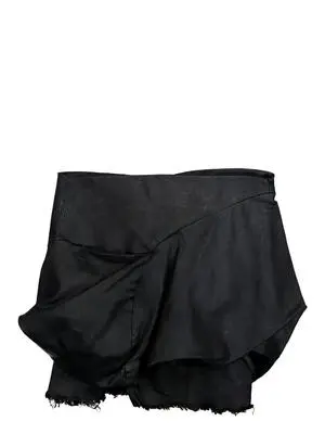 Rick Owens Draped Mini Skirt - Black