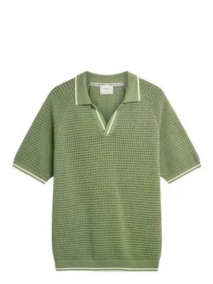 PERCIVAL Boxy Knitted T-shirt - Green