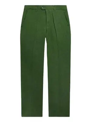 PERCIVAL Tailored Linen Trousers - Green