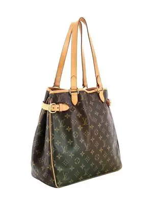 LOUIS VUITTON Batignolles Monogram Canvas Tote Bag - Brown