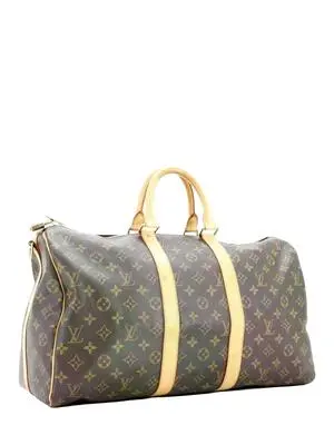 LOUIS VUITTON Keepall Bandouliere Monogram Canvas 45 - Brown